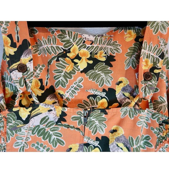 Patagonia | Dresses | Patagonia Womens Size Pataloha Tropical Dress Peach Sherbet Orange Aloha ...